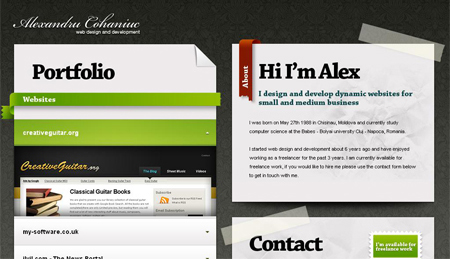 What are the five characteristics of a portfolio design