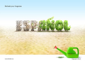 Seven beautiful Ad designs inspired by typography