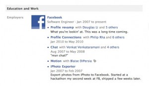Facebook profile page has a facelift with a design interface